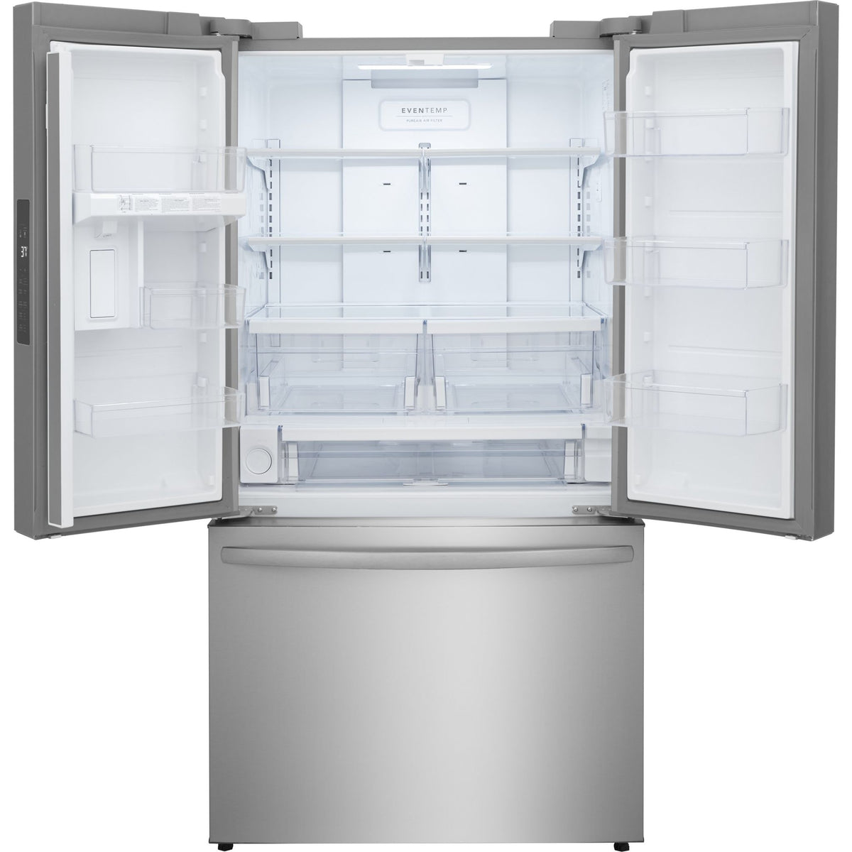 Frigidaire French Door Fridge (FRFN2813AF) - SmudgeProof Stainless Ste ...