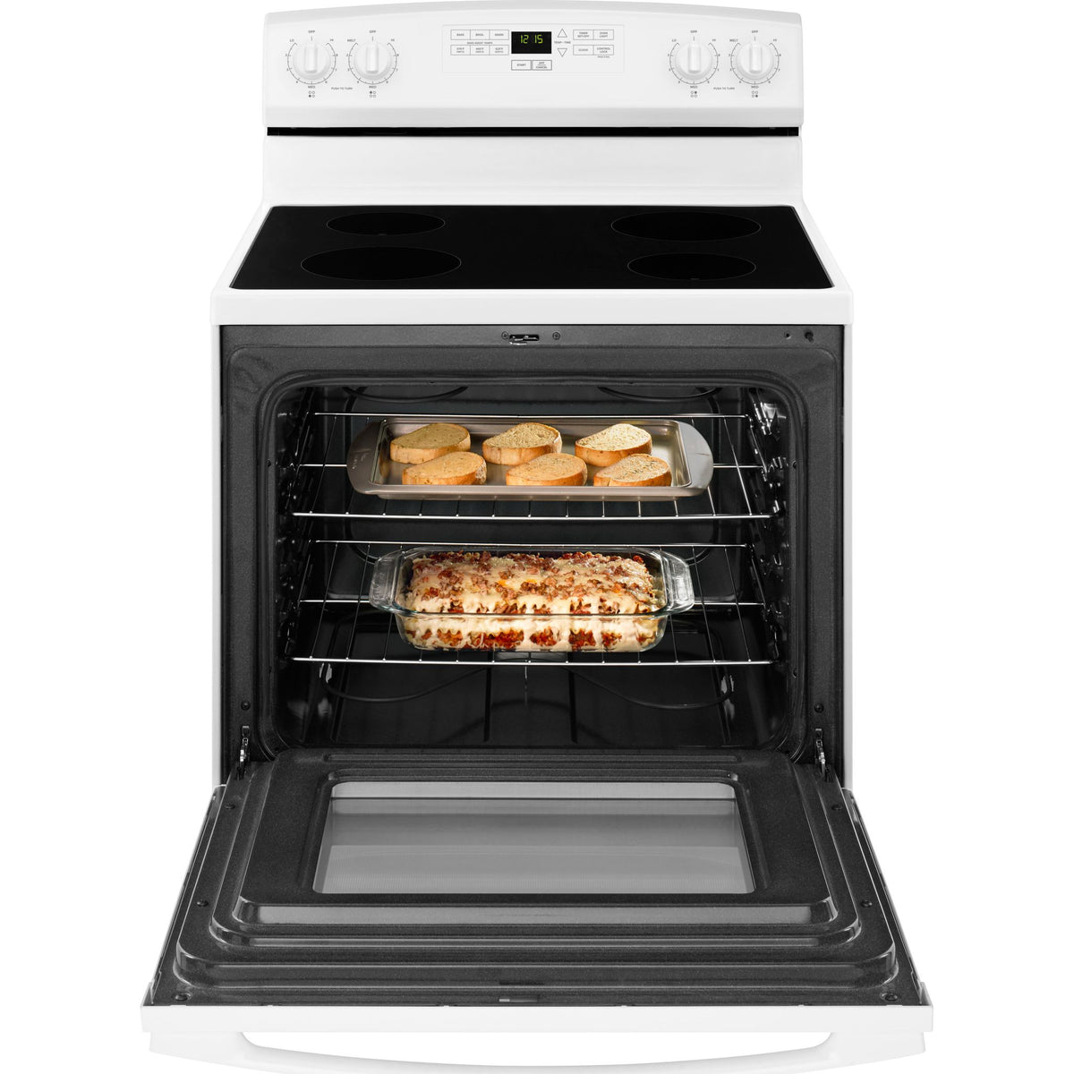 Amana 30-inch Electric Range with Extra-Large Oven Window -White (YAER ...