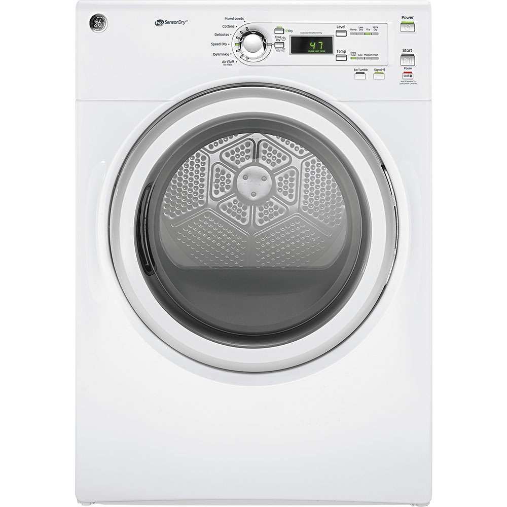 Sécheuse électrique GE de 7,0 pi³ assortie à une laveuse à chargement ...