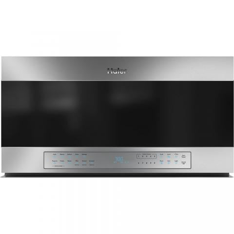 Haier 30" 1.6 Cu. Ft. Smart Over-the-Range Microwave with Built-In Wif ...